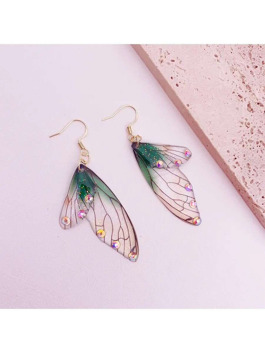 Серьги, искусственный камень