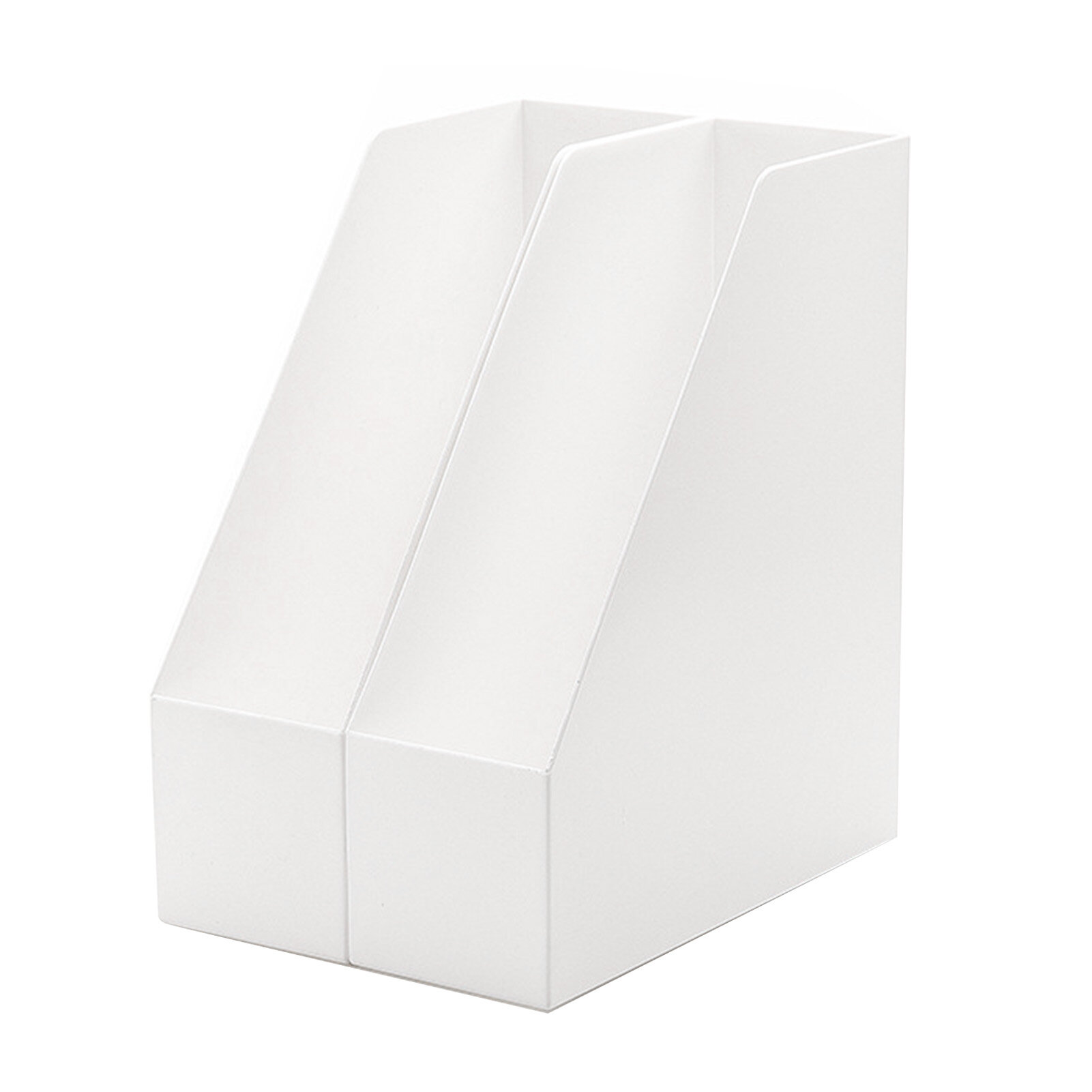 Стойка для хранения книг, простая многофункциональная, портативная, пластиковая, настольная, подставка для книг, органайзер для файлов для офиса, белая