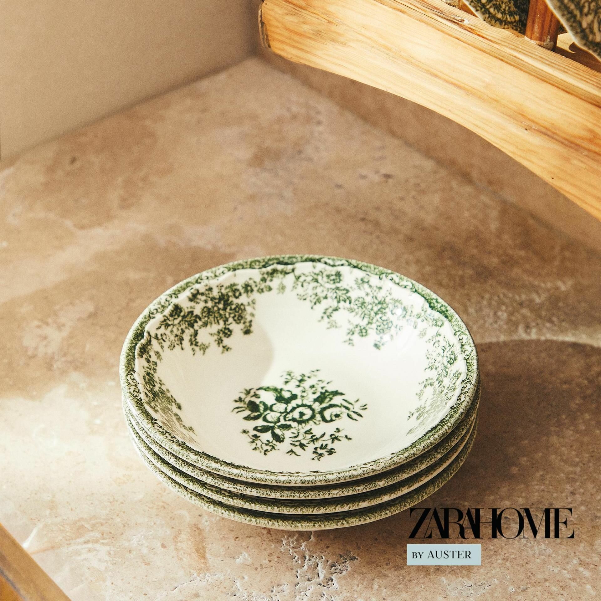 ZARA HOME Салатник zara home - столовая посуда - серия floral earthenware tableware "FLORAL EARTHENWARE", 1 шт