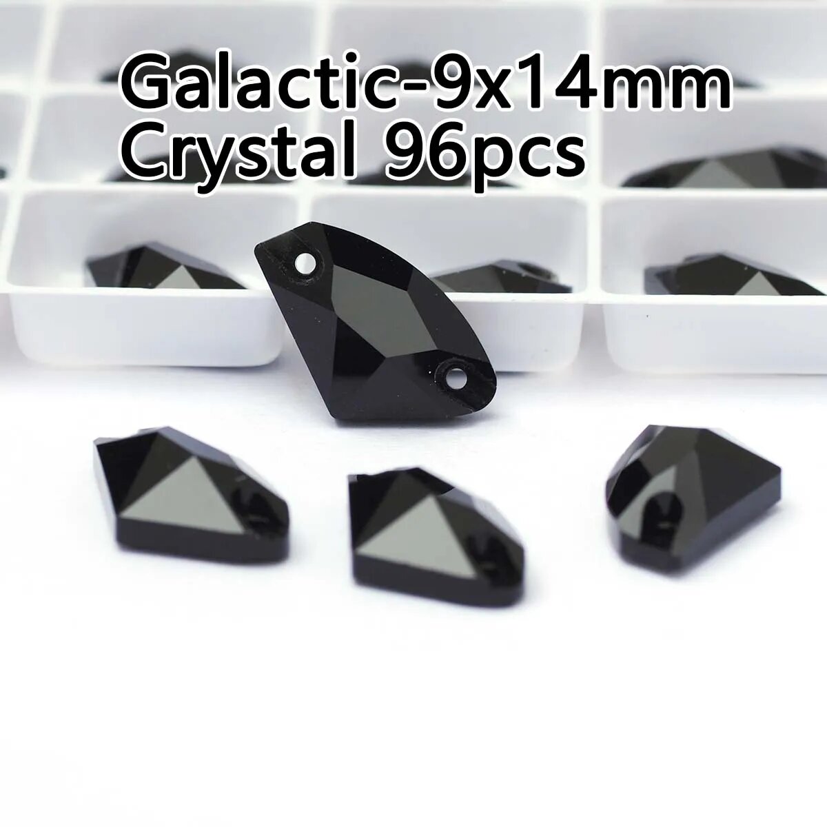 Хрустальные стразы Galactic 9x14mm, 96шт