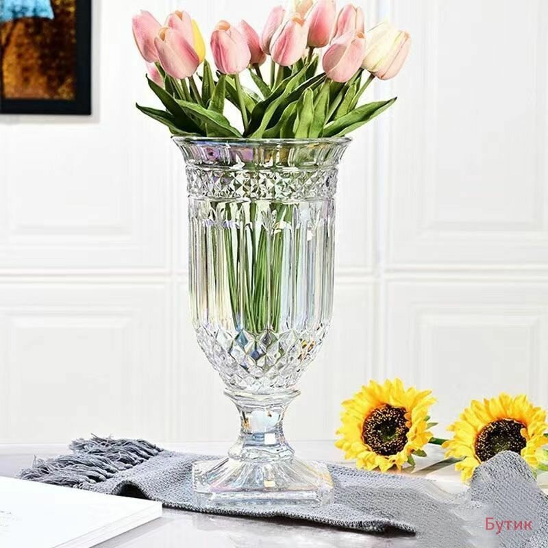 Ваза Хрусталь Хрустальное стекло,33,1, прозрачный