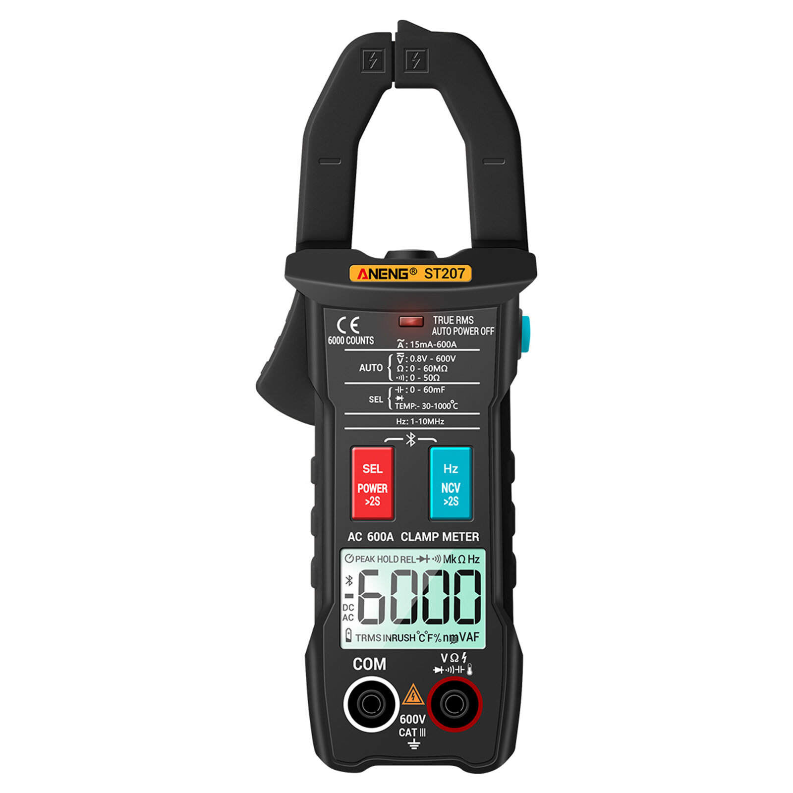 Мультиметр ST207 Smart Bluetooth APP Clamp Meter-черный — фото 1