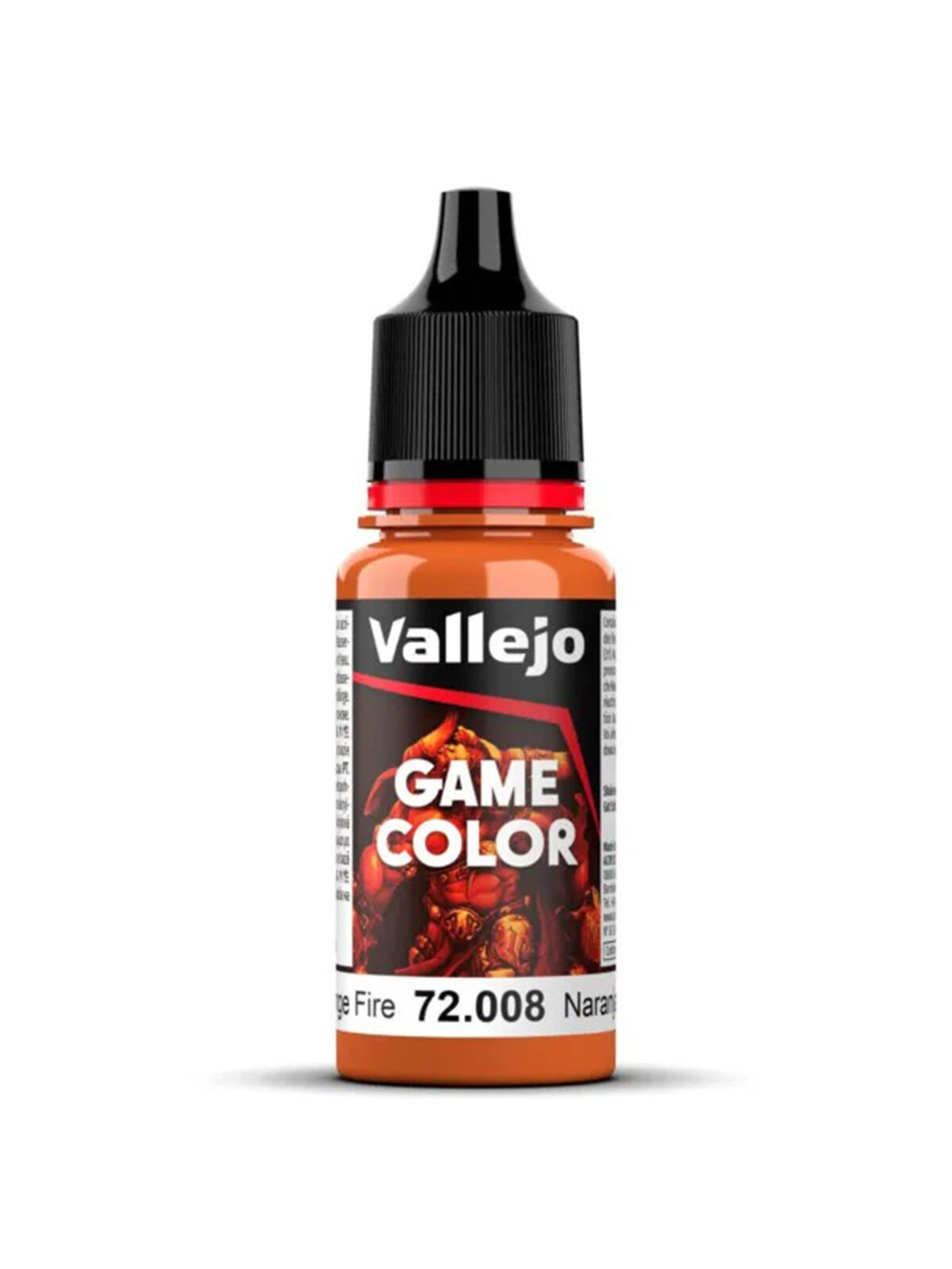 Краска акриловая Vallejo серии Game Color - Orange Fire 72008, 18 мл