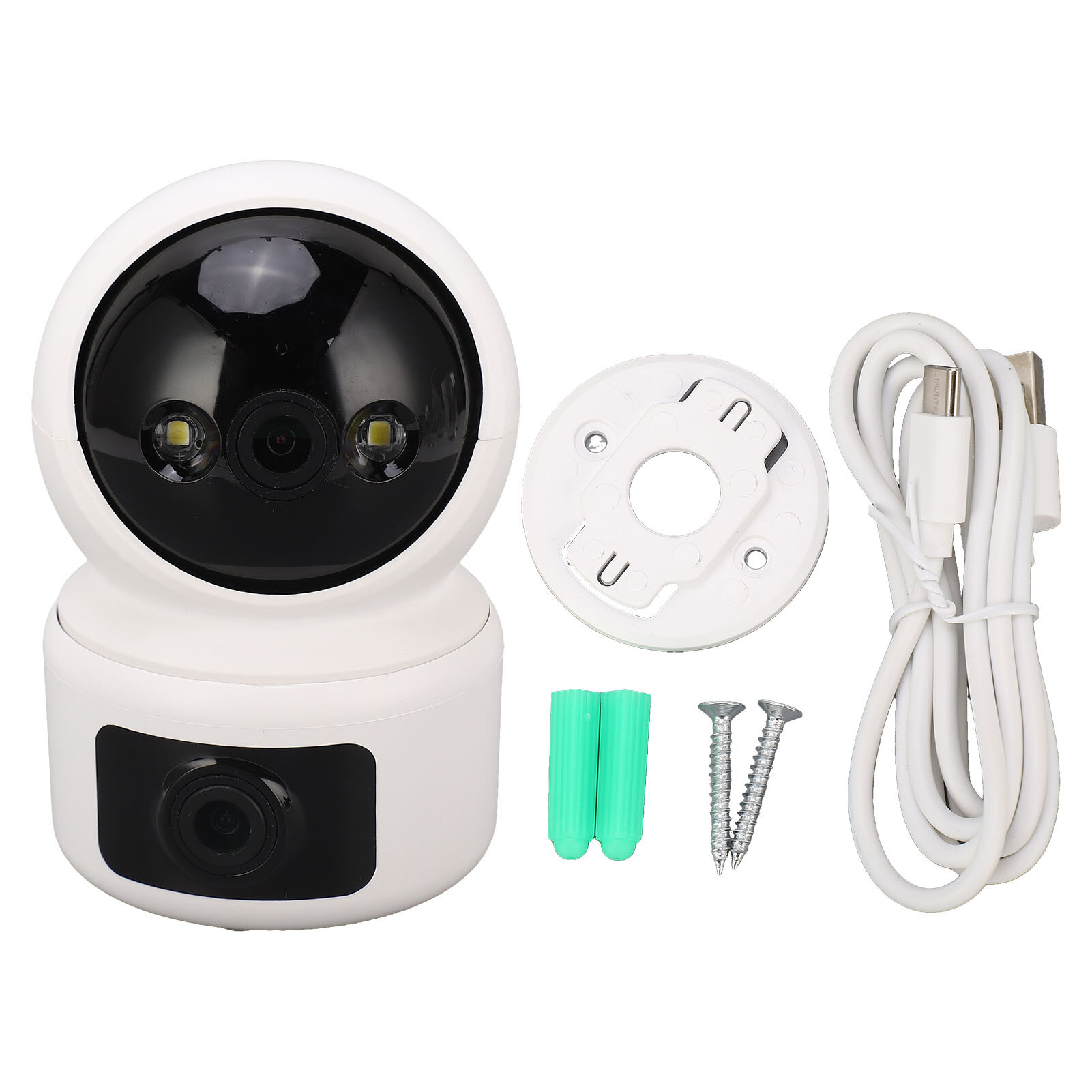 Камера безопасности 3MP WiFi 2.4G: 360 обзор, детекция движения
