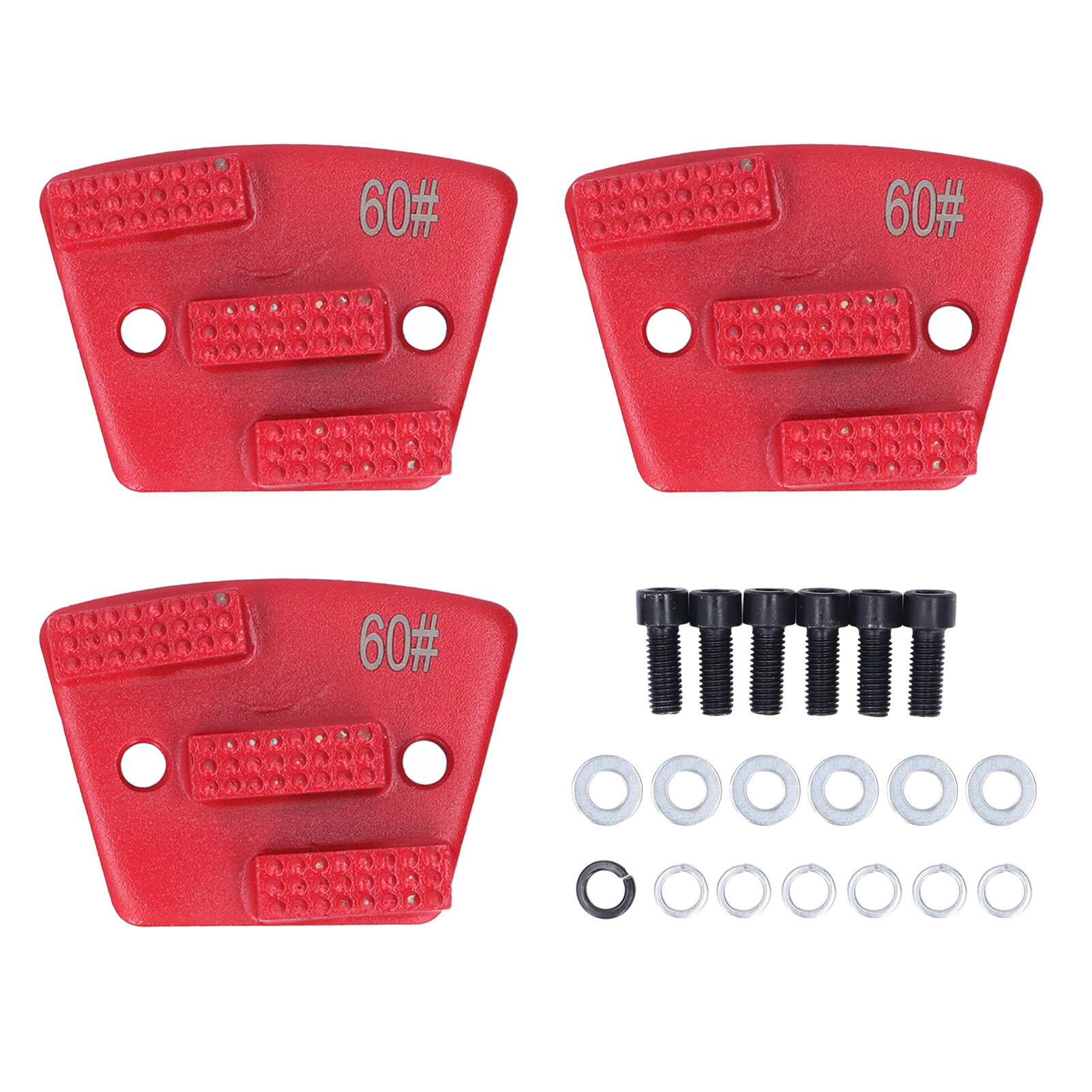 Алмазные шлифовальные сегменты 60 грит, трапеция, 3 зуба