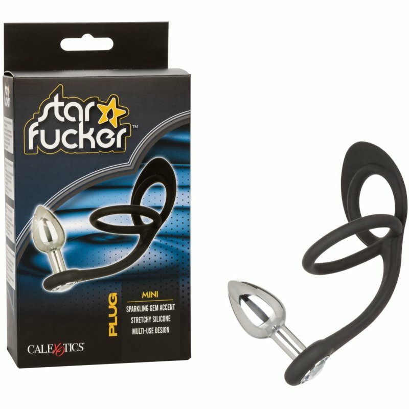 Анальная пробка Calexotics STARFUCKER Mini Plug, силикон, алюминий, акрил