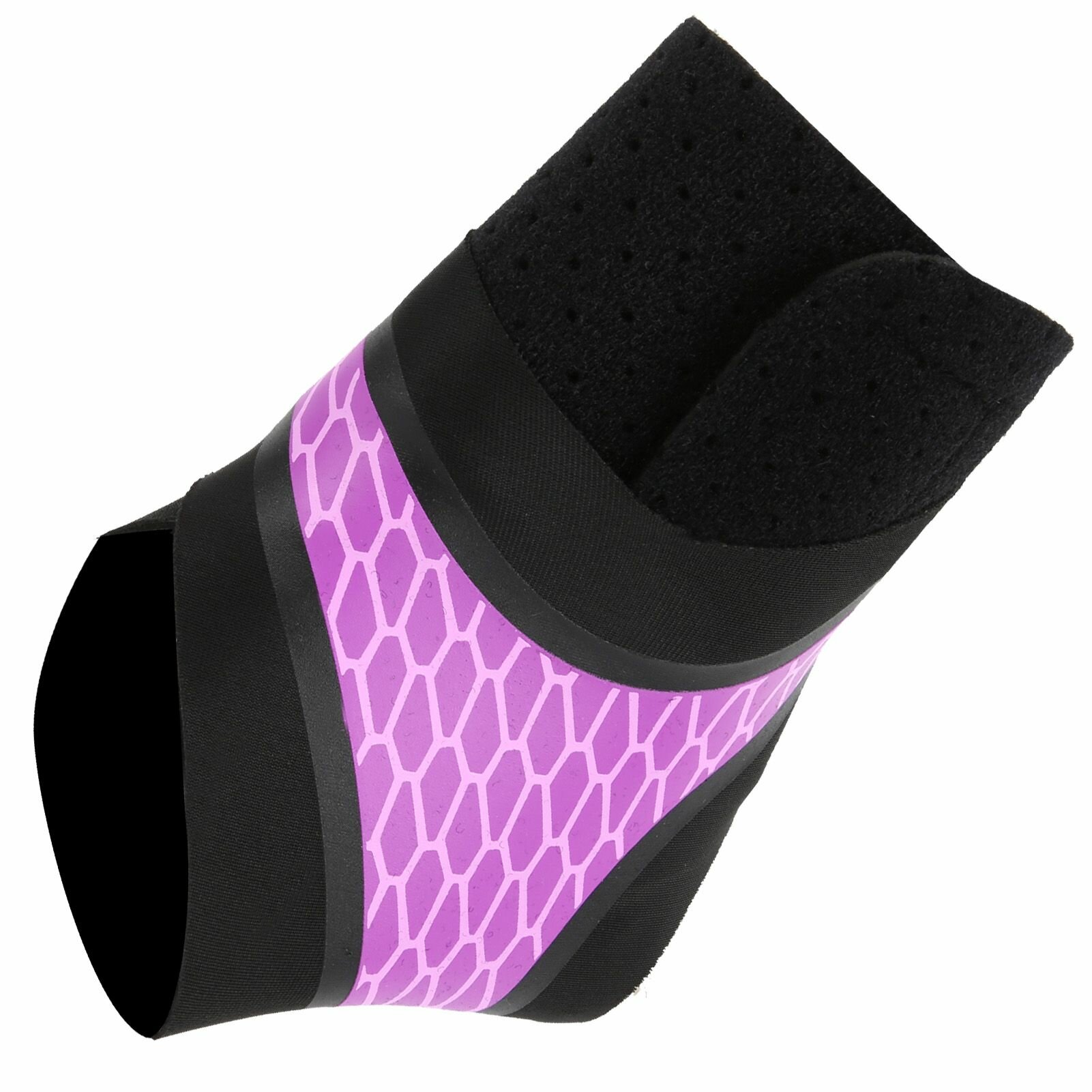 Компрессионная поддержка лодыжки Регулируемая дышащая нейлоновая защита лодыжки Брейс Защитная накидка на правую ногу (L)