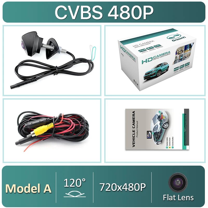CCD AHD 1080P камера переднего вида с логотипом автомобиля для Toyota Avensis Crown Reiz Prius Prado Camry Yaris Corolla hilux, CVBS-720x480P
