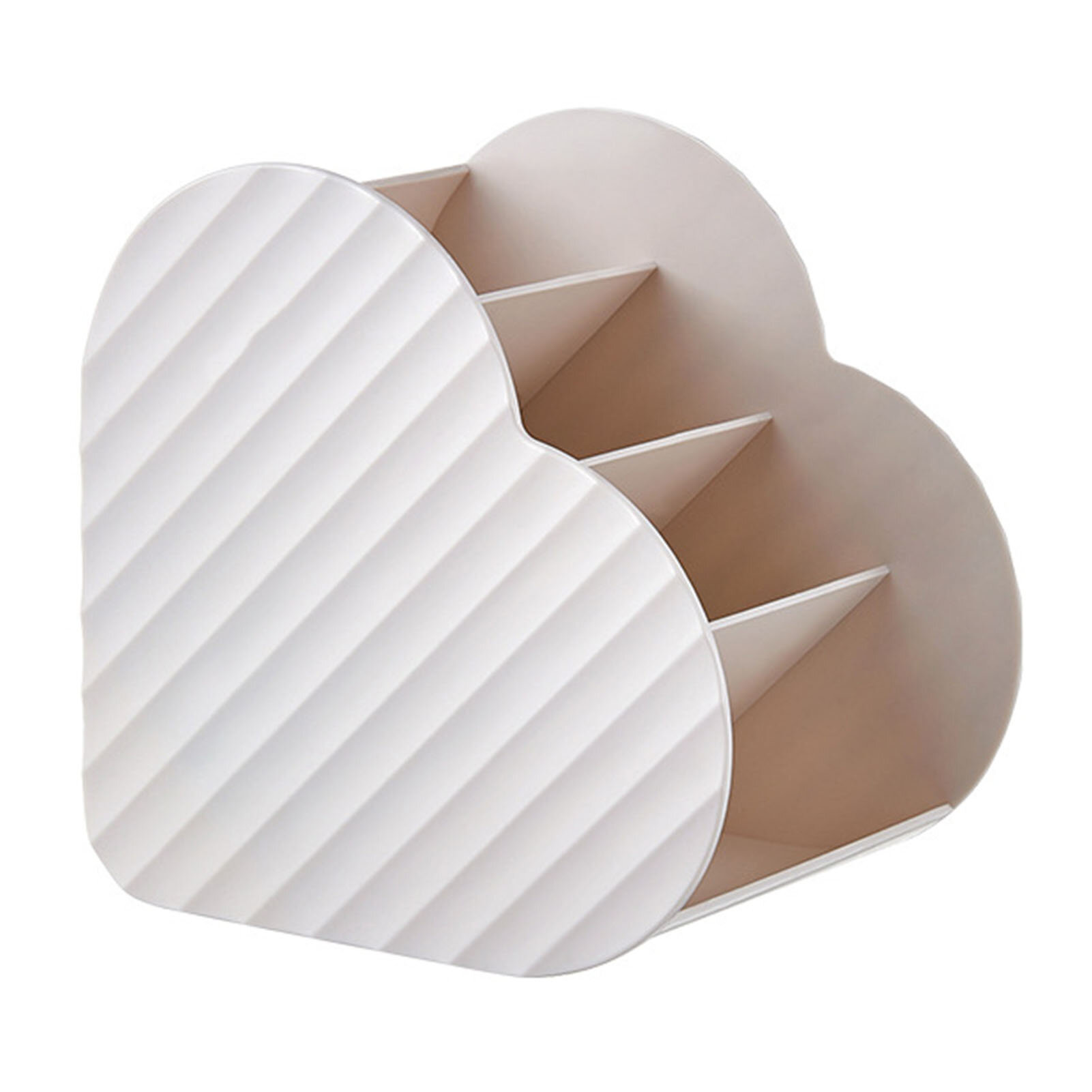 Организатор макияжа в форме сердца 4 слот любви форма макияжа для макияжа органайзер для тщеславия в ванной комнате белый