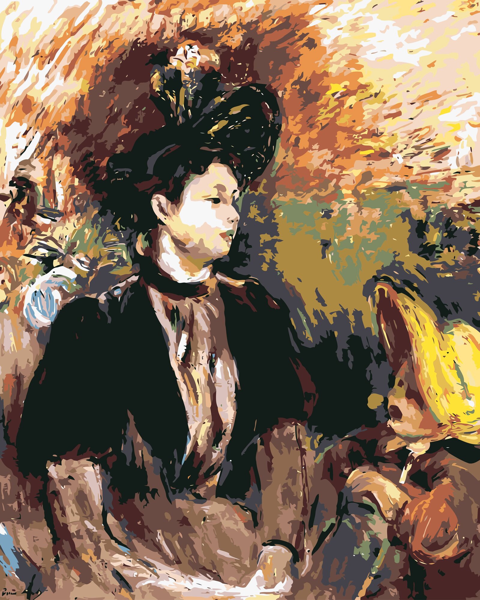 Картина по номерам Y-137 "Картина - Young Woman and Child, Avenue du Bois. Берта Моризо" 70x90
