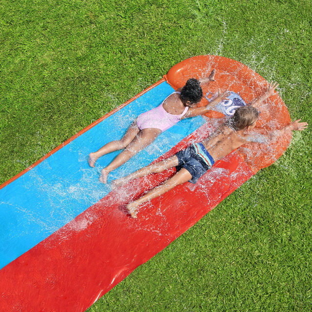 Двойная водная дорожка для скольжения Цунами 488 см, Bestway, 52478