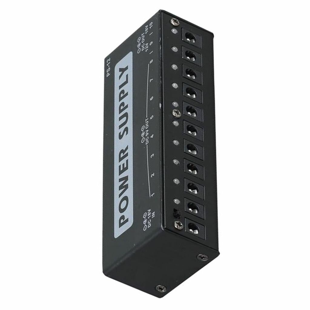 Блок питания для гитарных педалей с 10 изолированными выходами