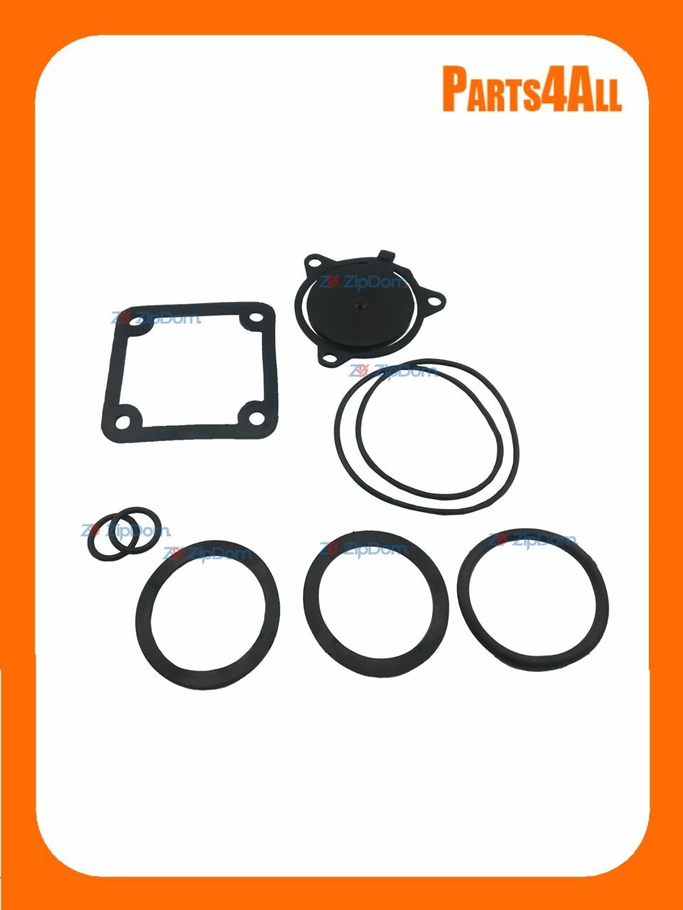 Обратный клапан + Комплект резиновых уплотнителей на мотопомпу 3 дюйма