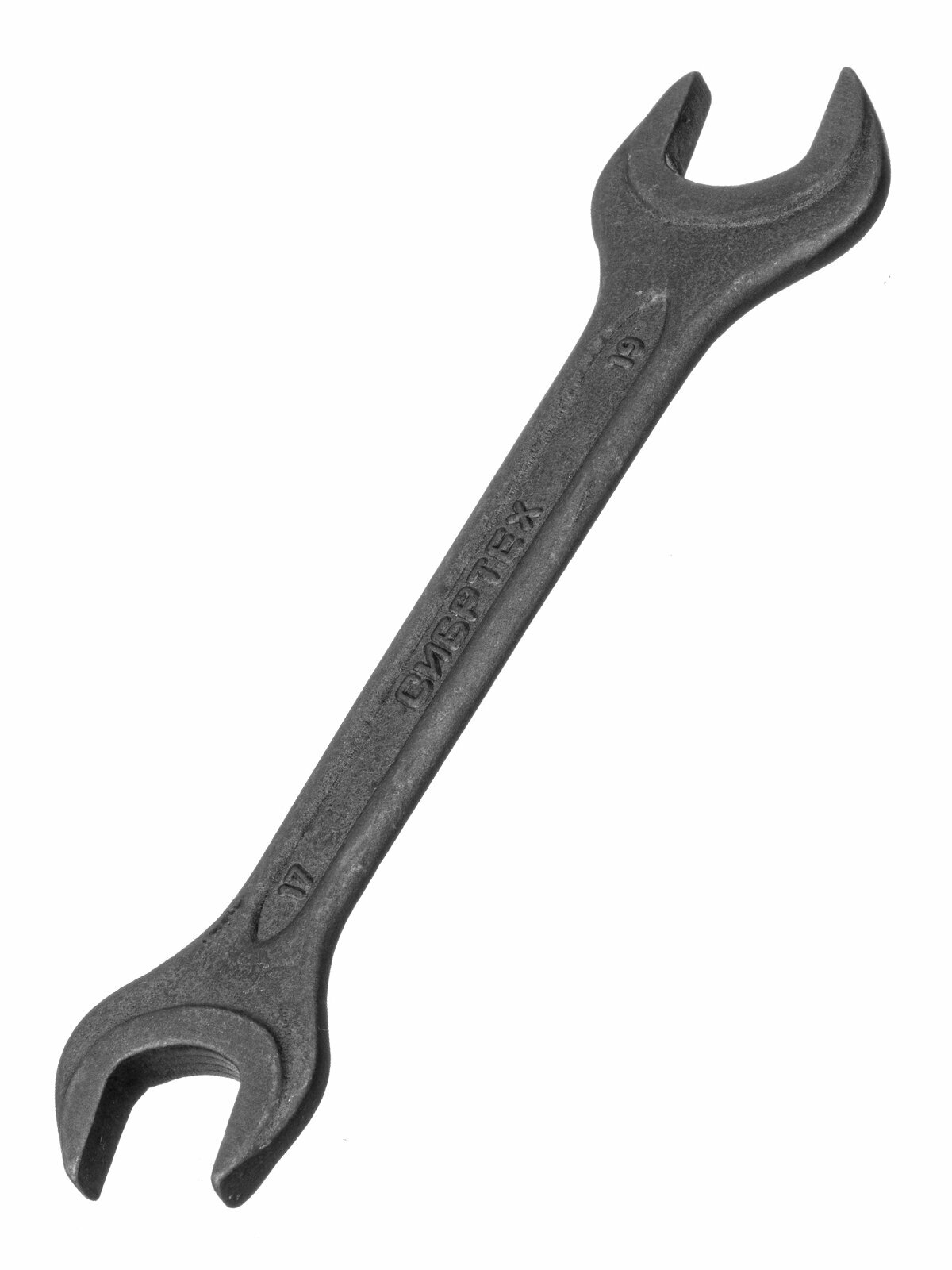 Ключ рожковый Сибртех 17 х 19 мм, CrV, фосфатированный, ГОСТ 2839 14328