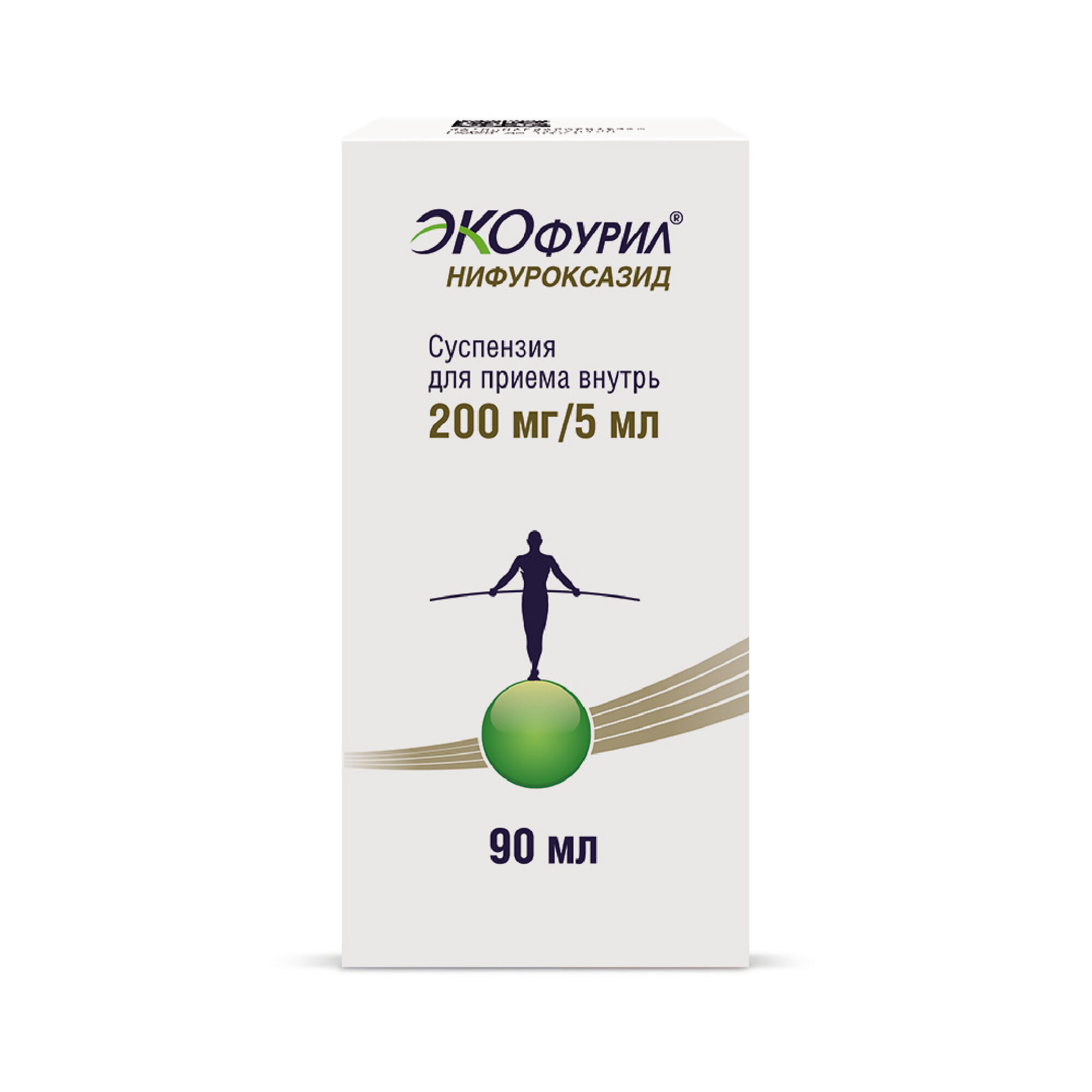Экофурил, суспензия 200 мг/5 мл, 90 мл