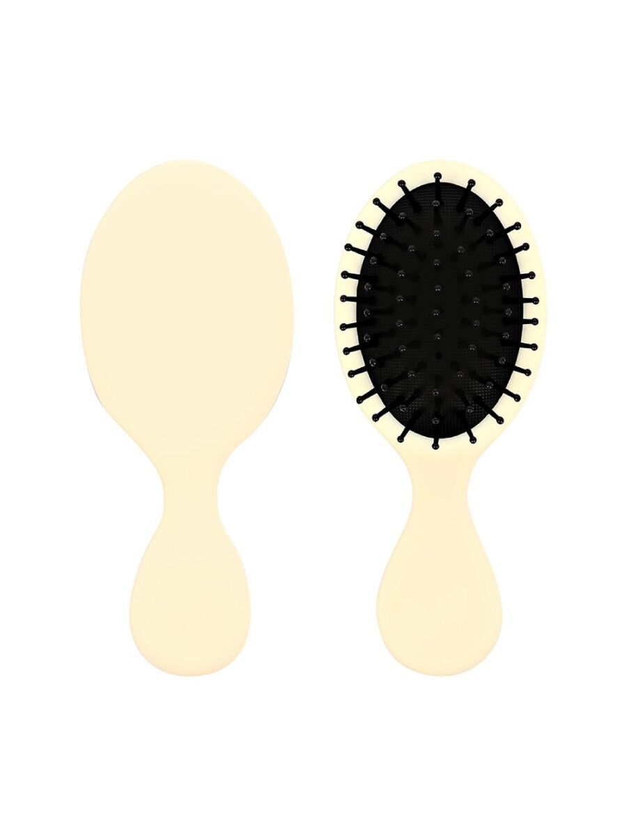 Массажная расческа LADY PINK для волос любой длины, пластик, жёлтая