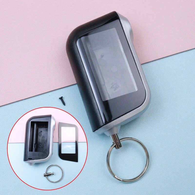 3-кнопочный автомобильный сигнализатор с ЖК-дисплеем, чехол для автомобильного ключа, корпус дистанционного управления для Starline A93 A63, русская версия, противоугонный корпус ключа