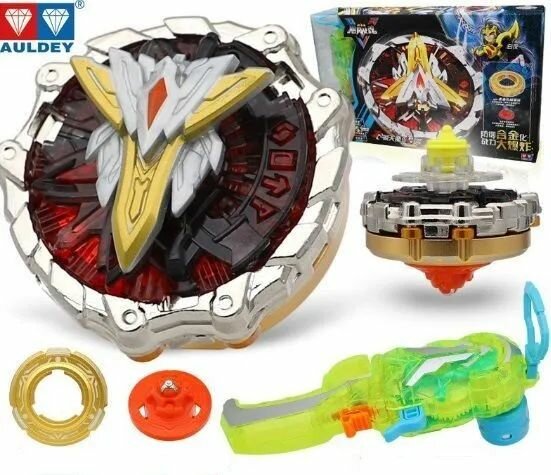 Волчок AULDEY. Волчок Ultimate Stacking. (Разящий меч) магнитный -CA, черно-серый