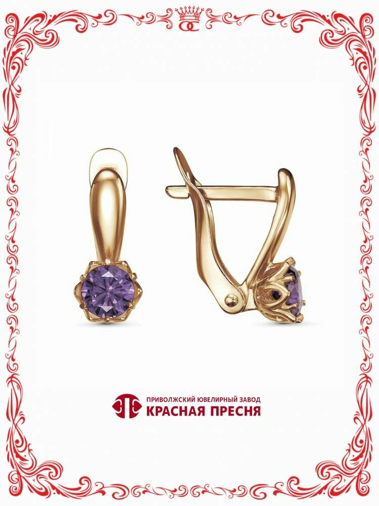 Серьги, фианит