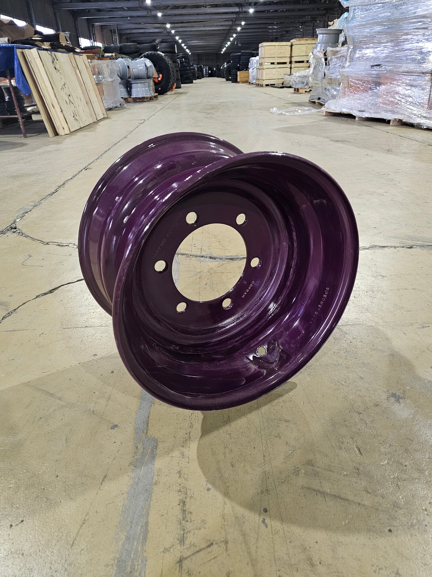 X7620257 диск колеса 9,75х16,5 (6/161/205) ЕТ-22 RAL4007 (COPRA'H)