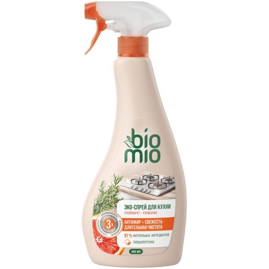 Чистящий эко-спрей Biomio ECO-FRIENDLY для кухни, 500 мл