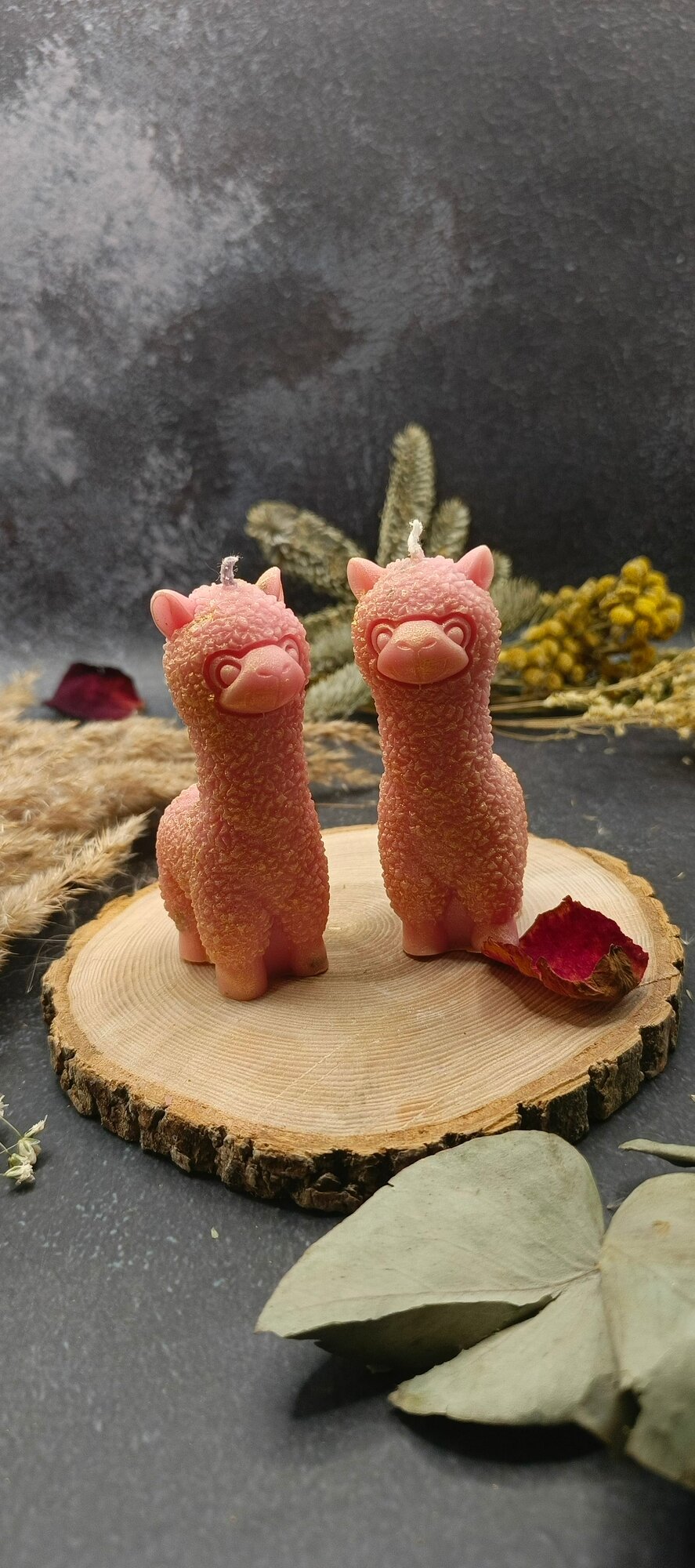 Набор из 2-х свечей-Лам. Усилены травами и маслами.