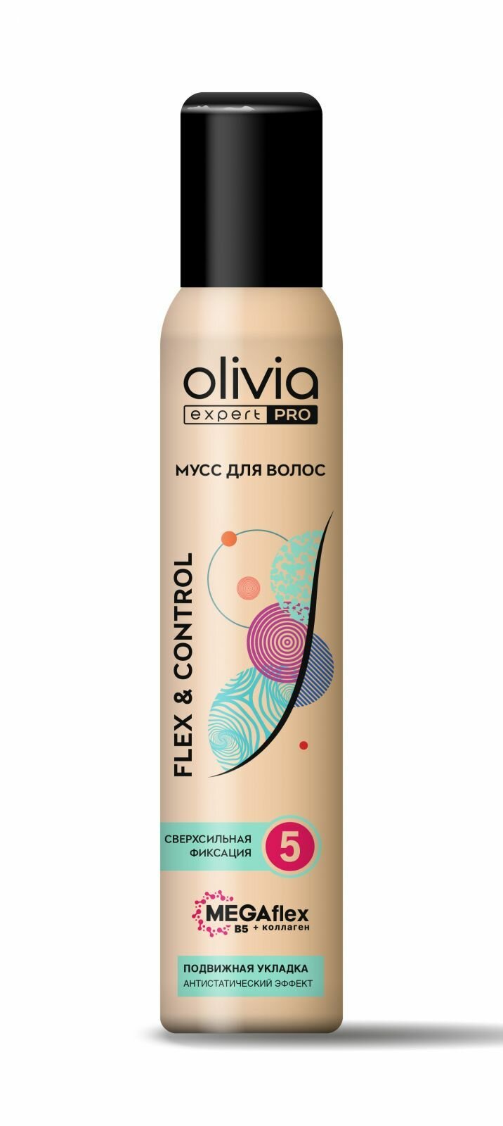 Мусс для волос Olivia Expert pro, сверхсильная фиксация, 150 мл