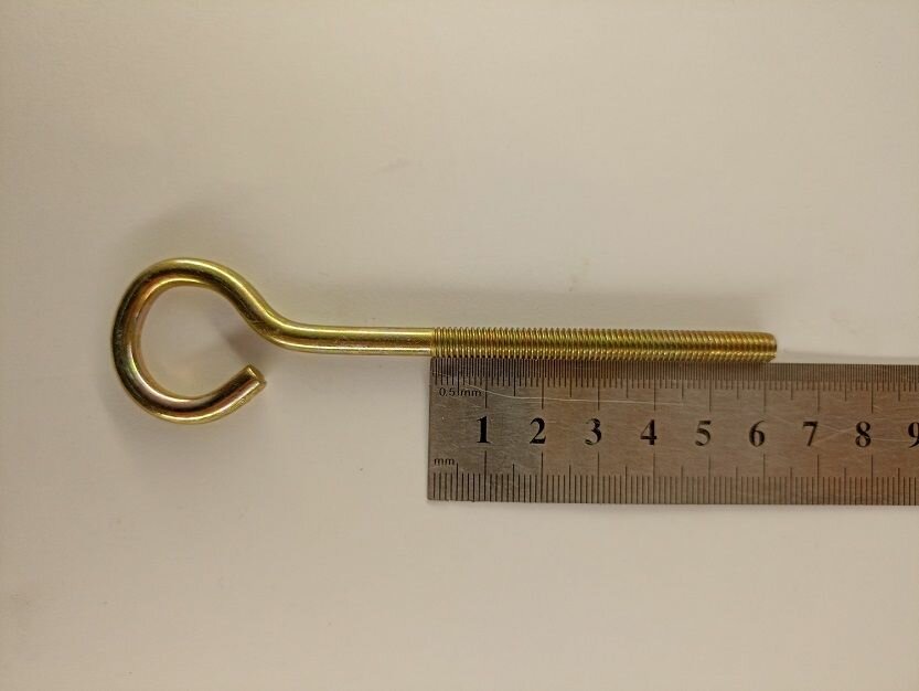 Крючок-полукольцо М6х60 5шт