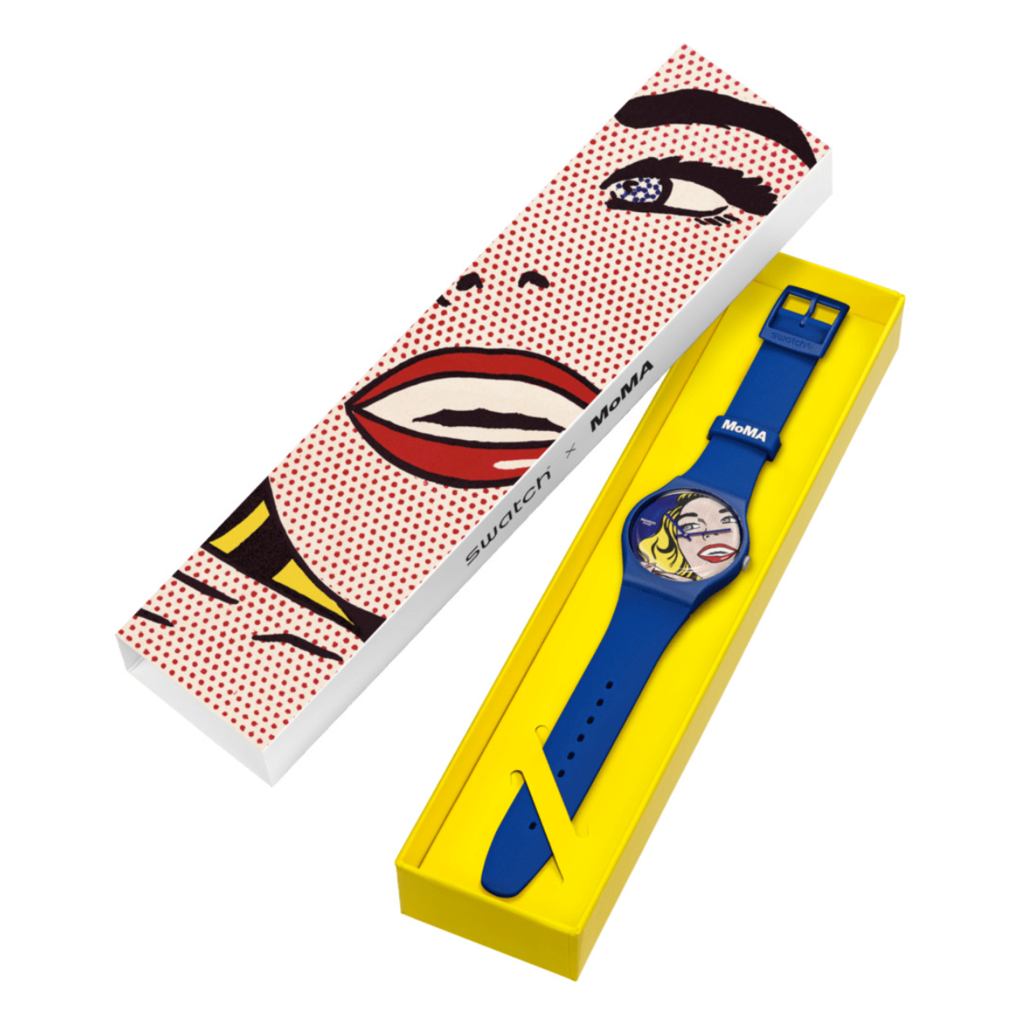 Наручные часы Swatch, синий — фото 1