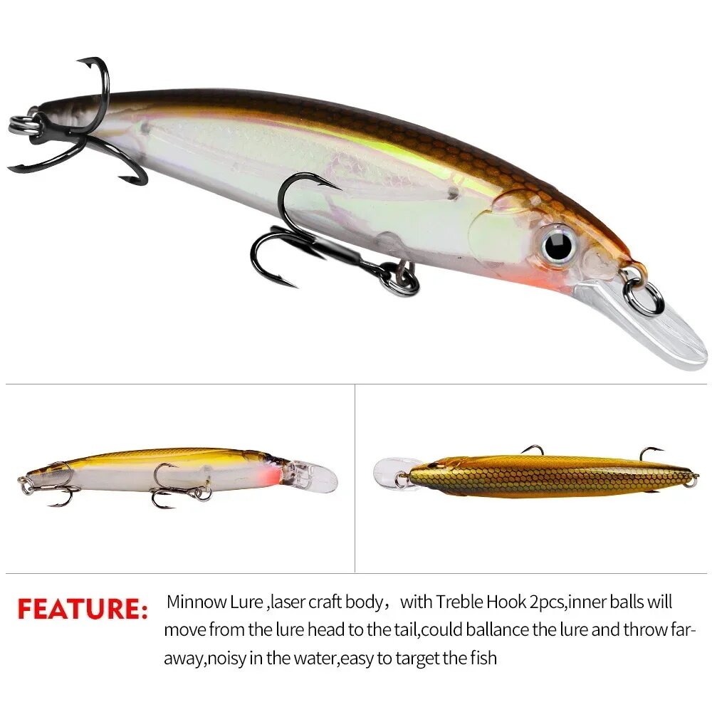 SANMO Приманка Minnow 7г, Цвет E, 90мм
