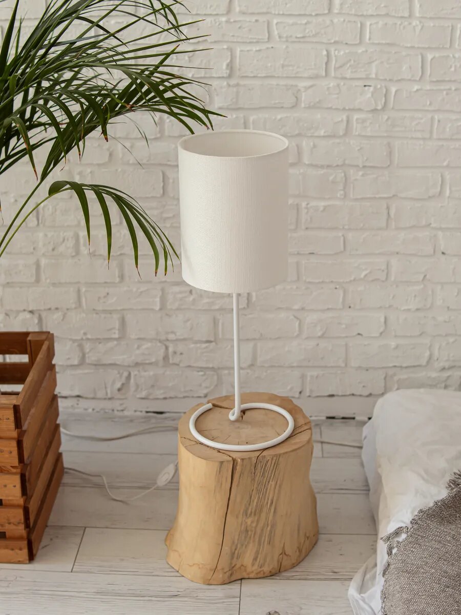 Лампа настольная с абажуром, светильник настольный классический, торшер в стиле лофт, Дельта, E27, 40 Вт