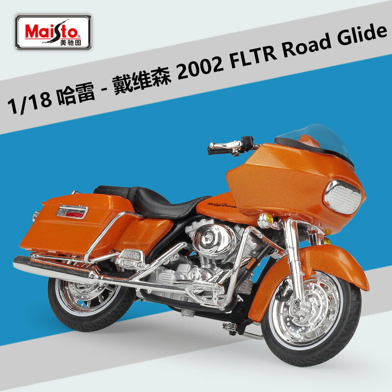 Модель мотоцикла Meichi "Harley FLSTS", имитационная, 1:18, оранжевая