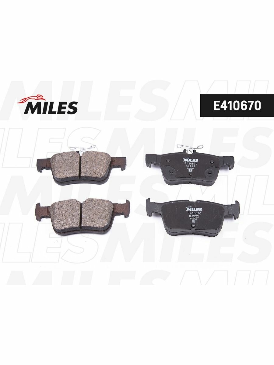 Колодки тормозные дисковые задние MILES E410670 для FORD Galaxy, Kuga, CHANGAN CS35