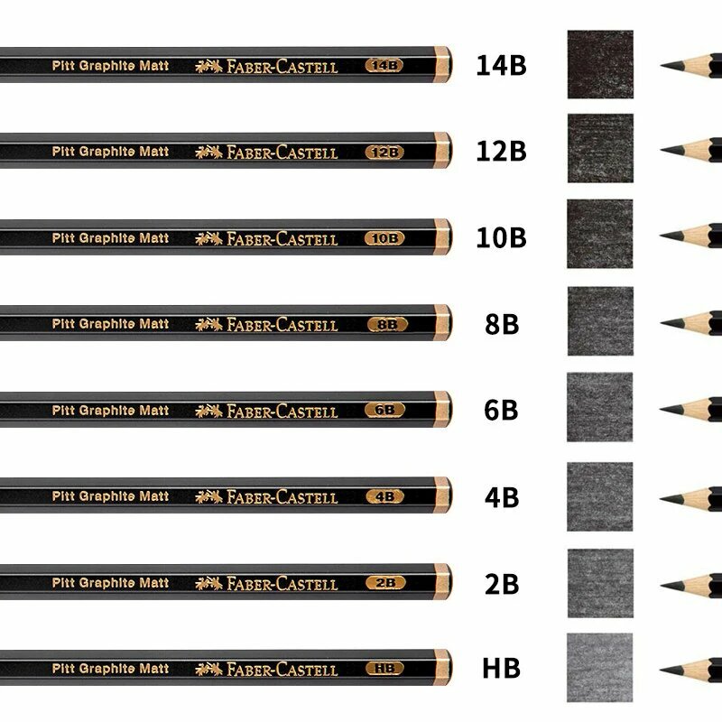 Faber-Castell матовый графитовый карандаш HB, 8pcs pencil
