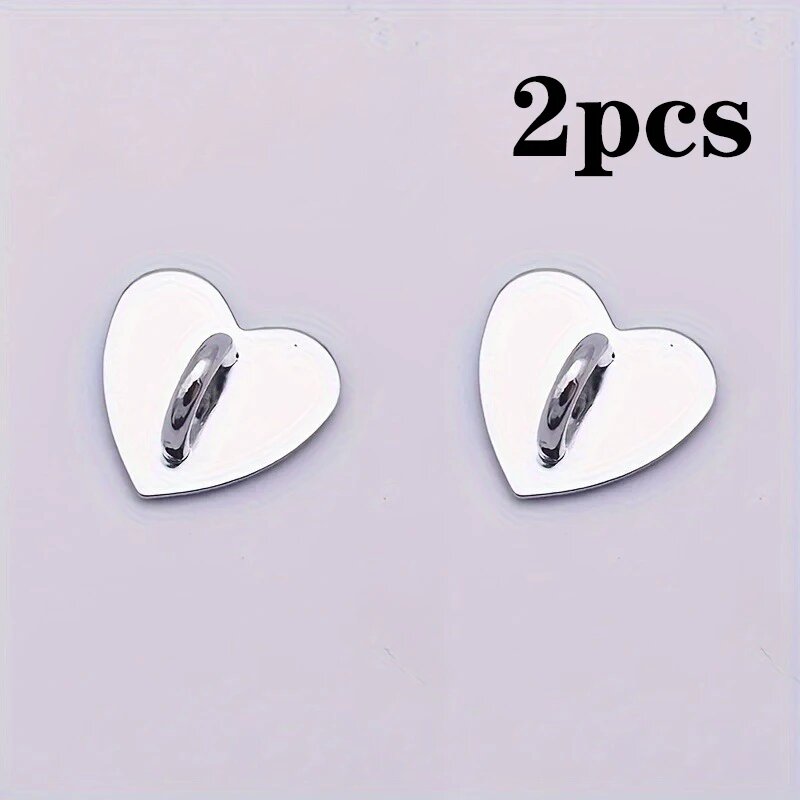 2 шт, металлический держатель для телефона в форме сердца, кольцо на палец в форме сердца, 3