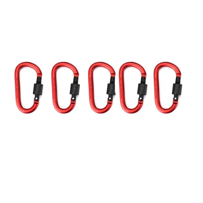 Алюминиевые карабины, набор из 5/10 штук Red