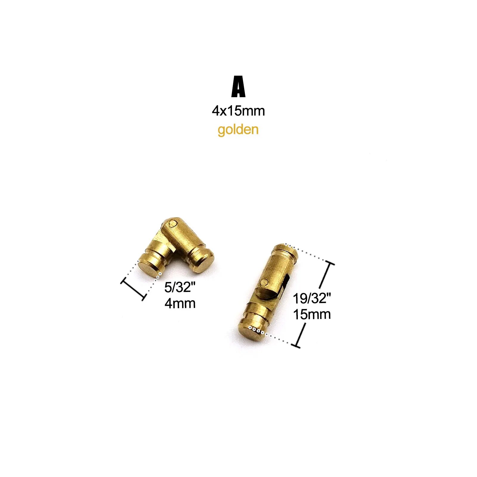 Мебельные петли HZYUEGOU латунные и железные A 4x15mm golden
