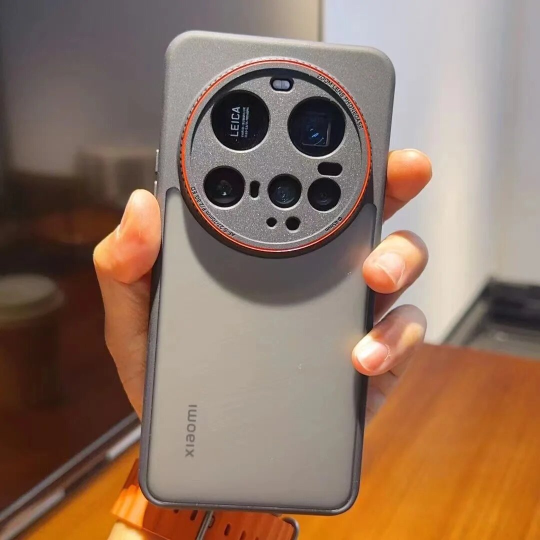 Бронированный чехол для Xiaomi 15 Ultra, матовая красная рамка с линзой, задняя крышка для Xiaomi MI 15 Ultra, противоударный бампер MI15Ultra Funda