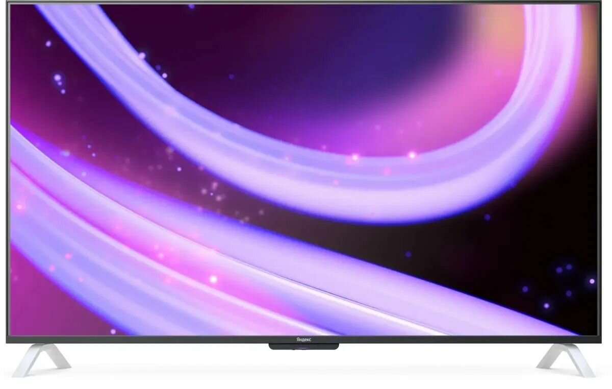 65" Умный телевизор яндекс ТВ Станция QLED, 4K Ultra HD, черный, смарт ТВ, YaOS X
