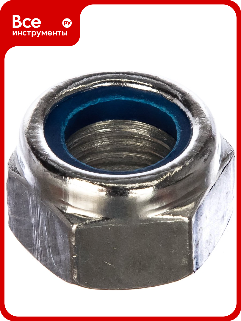 Самоконтрящаяся гайка Tech-Krep/Zitar DIN985 оцинкованная М16 2 шт - пакет 112254