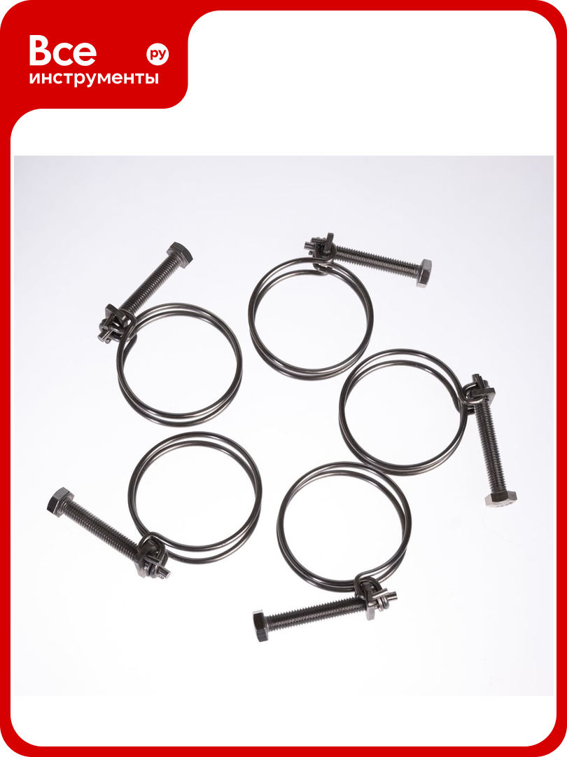 Проволочный хомут HG 50-55 мм, 5 шт. 4962060, с винтовым замком