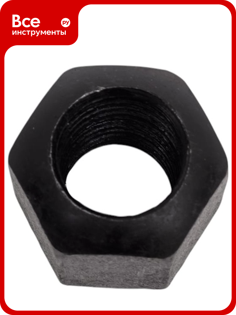 Гайка Море-Метизов DIN 6330 класс прочности 10.0, оксид, М24, 2 шт. GAYKA6330M242M