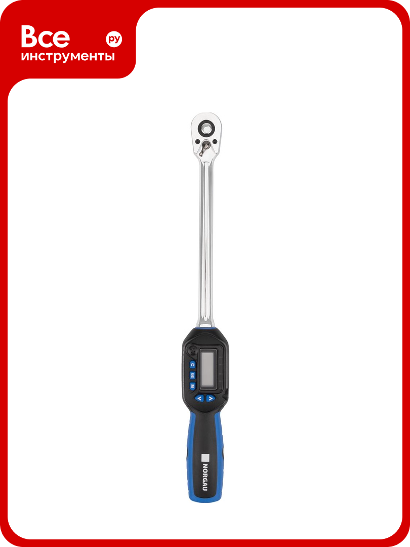 Электронный динамометрический ключ NORGAU" Нм, тип NTE12-135RR 3/8", для затягивания крепежа с точным контролем усилия