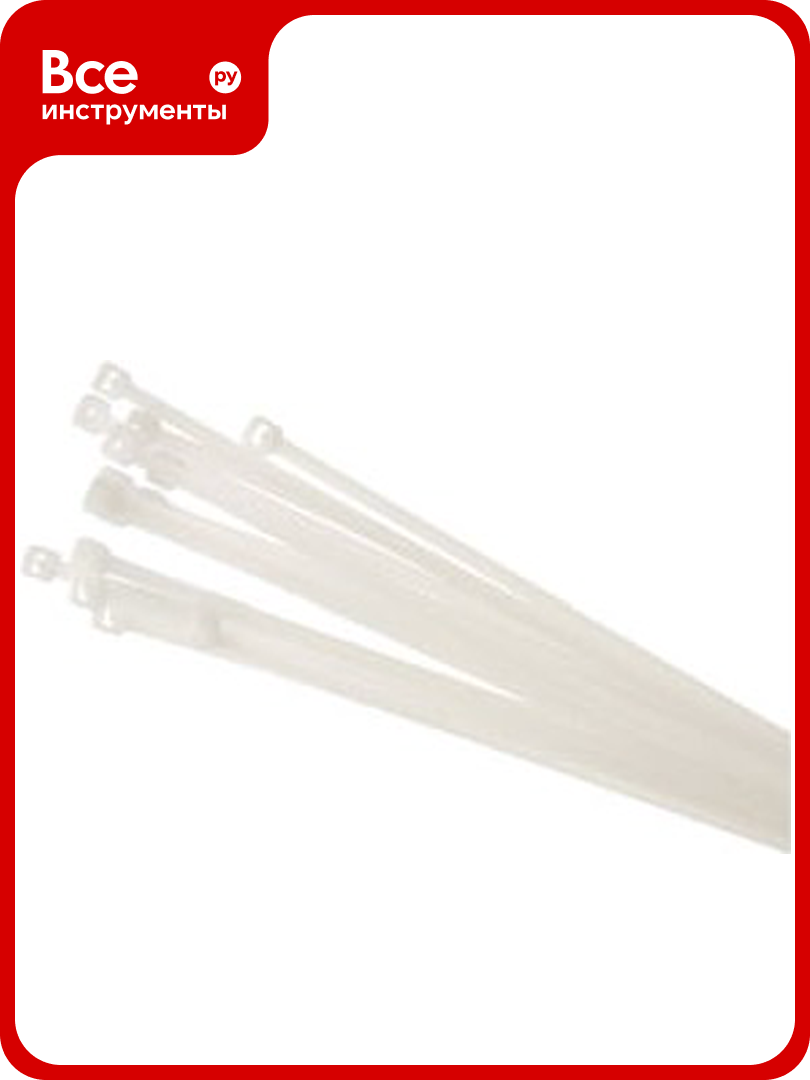 Кабельный, Navigator, хомут Navigator 71 055 NCT-048-500-100/WH 4.8х500, уп.100