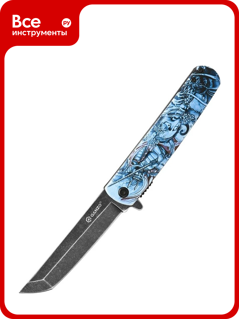 Нож Ganzo серый самурай G626-GS, из стали