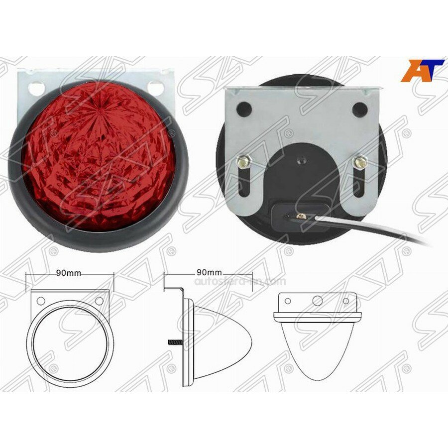 SAT SD400124VRED Фонарь Isuzu ELF NPR\NQR 84- / Hyundai HD120 97-18