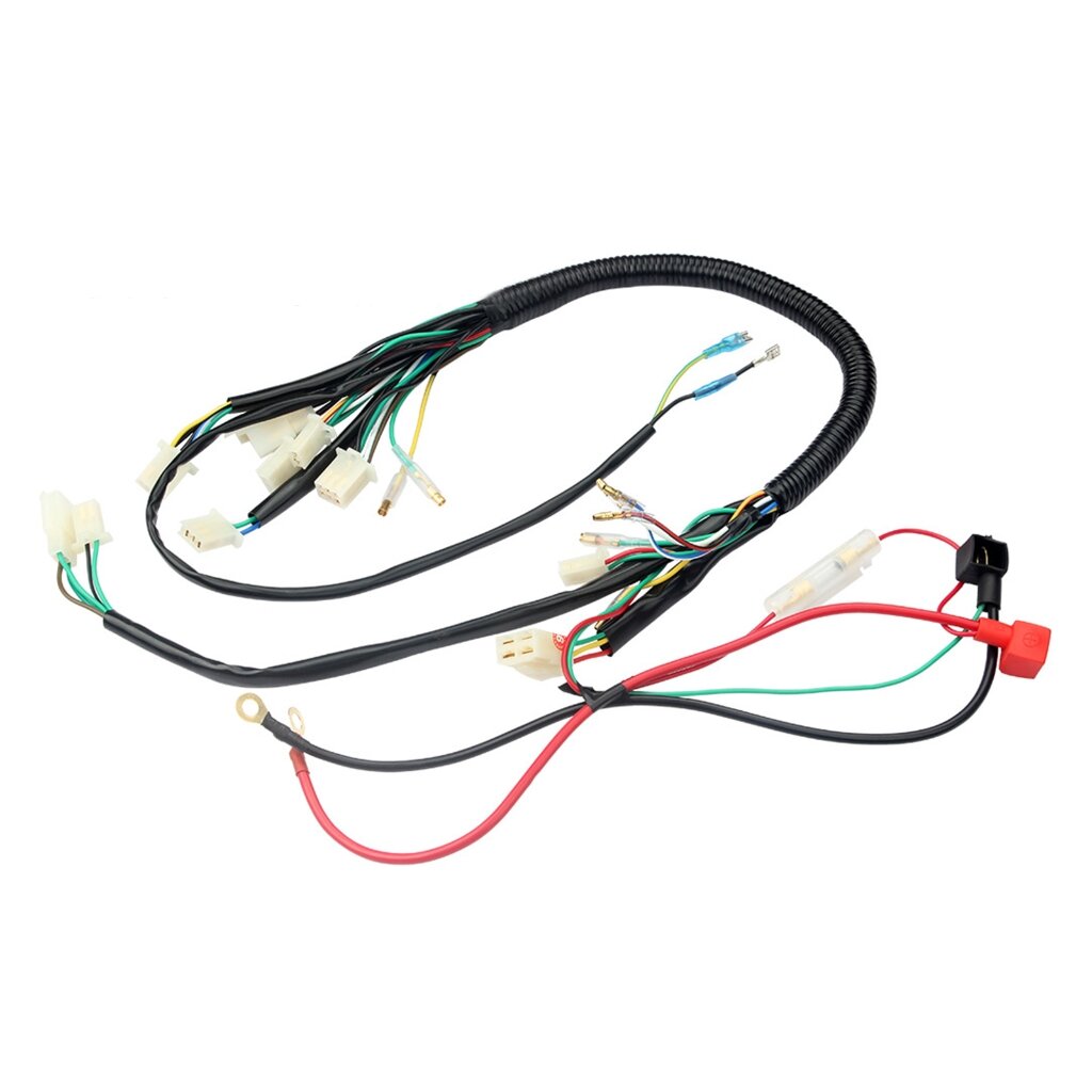 Full Electric StartEngine Wiring Harness for 50-125cc Bike ATVMoped