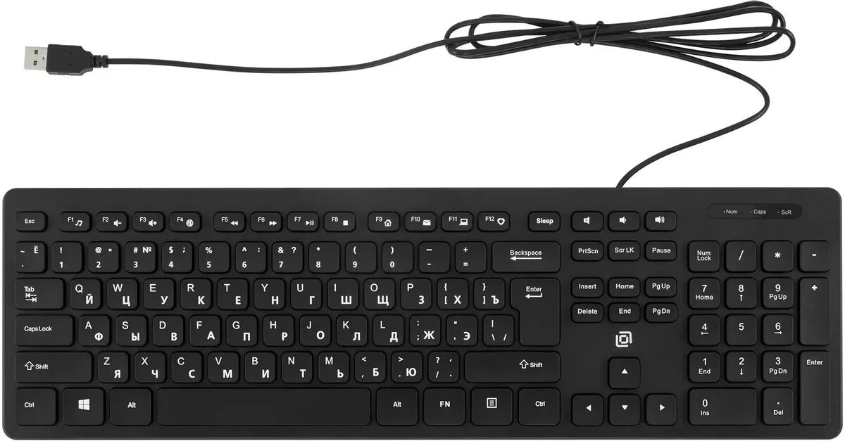 2027842 OKLICK / Клавиатура Oklick K733, USB, черный