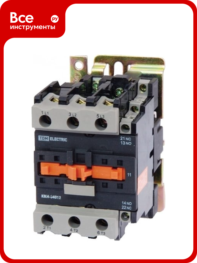 Контактор TDM ELECTRIC КМН-34012, 40А, 230В/АС3, 1НО1НЗ SQ0708-0022