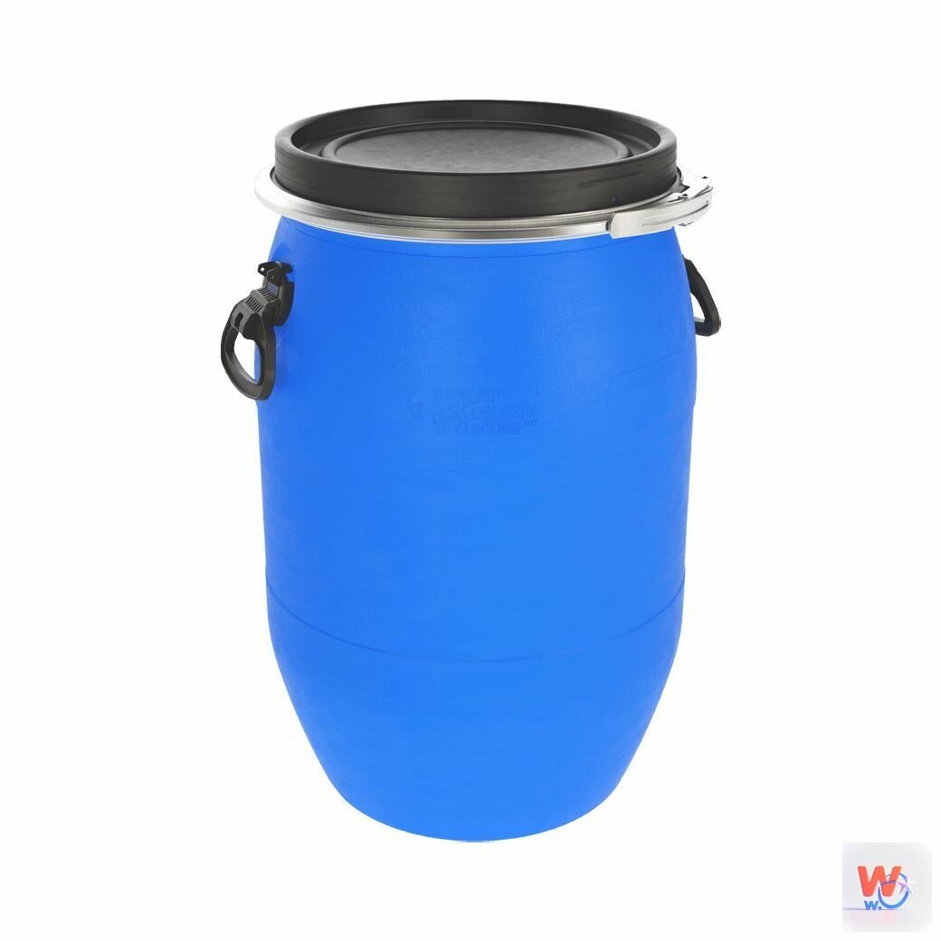 Бочка 60 литров с крышкой и хомутом / для воды , засолки , брожения .